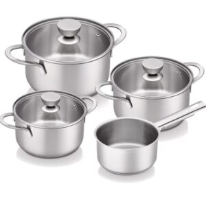 7-Piece Brabantia Futura Stainless Steel Cookware Set $39.95 ...